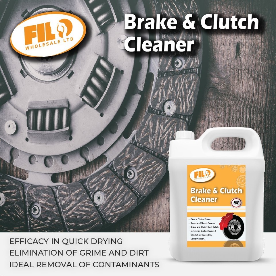 Brake and Clutch Cleaner 5 Litre Degreaser for Parts, Removes Oil, Dust ...