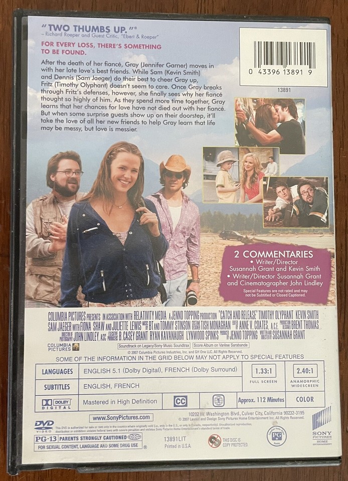 Catch and Release (DVD, 2007) 43396138896| eBay