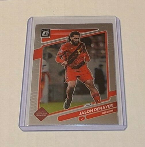 2021-22 Donruss Soccer Jason Denayer Optic Road to Qatar Card #16 ...