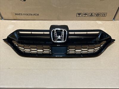 2020-2022 Honda CRV Front Bumper Upper Grille Assembly w/ Chrome Emblem ...