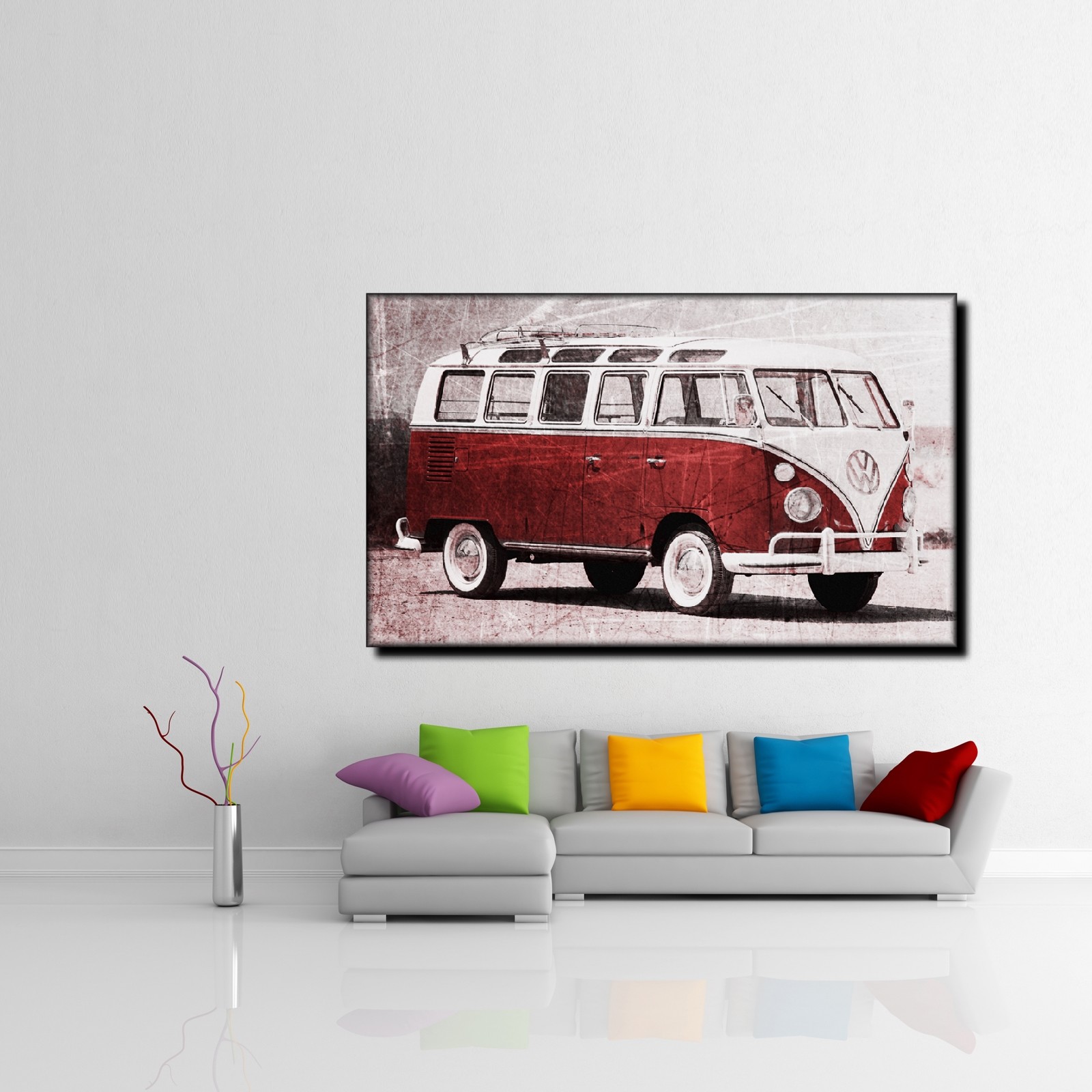 POSTER XXL POP ART BULLI T1 BULLI VAN ABSTRAKT GRAFFITI POSTER | eBay.de