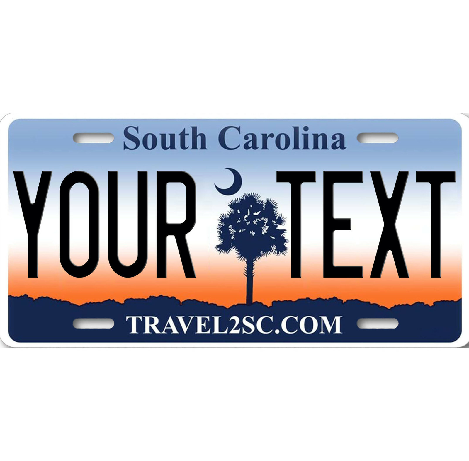 South Carolina Personalized License Plate ANY TEXT YOUR NAME Custom Car ...