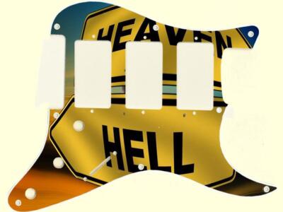 Pickguard Custom to fit Fender Stratocaster Graphic HHH 1 Hole Heaven ...