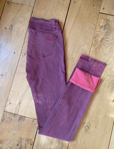 SuperDry Mid Tall Rise Berry Skinny Jeans, Women’s Size 26W 32L | eBay UK