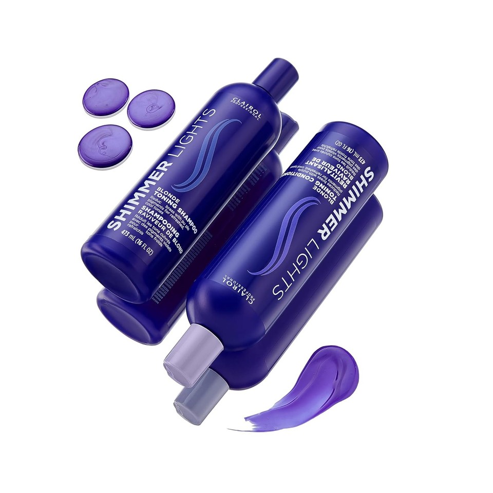 Professional Shimmer Lights Purple Shampoo – Neutralizes Brass & Yellow ...