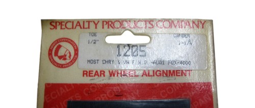 1205 Full Contact Rear Wheel Alignment Shim 1/2" Chevrolet VW Audi Fox ...