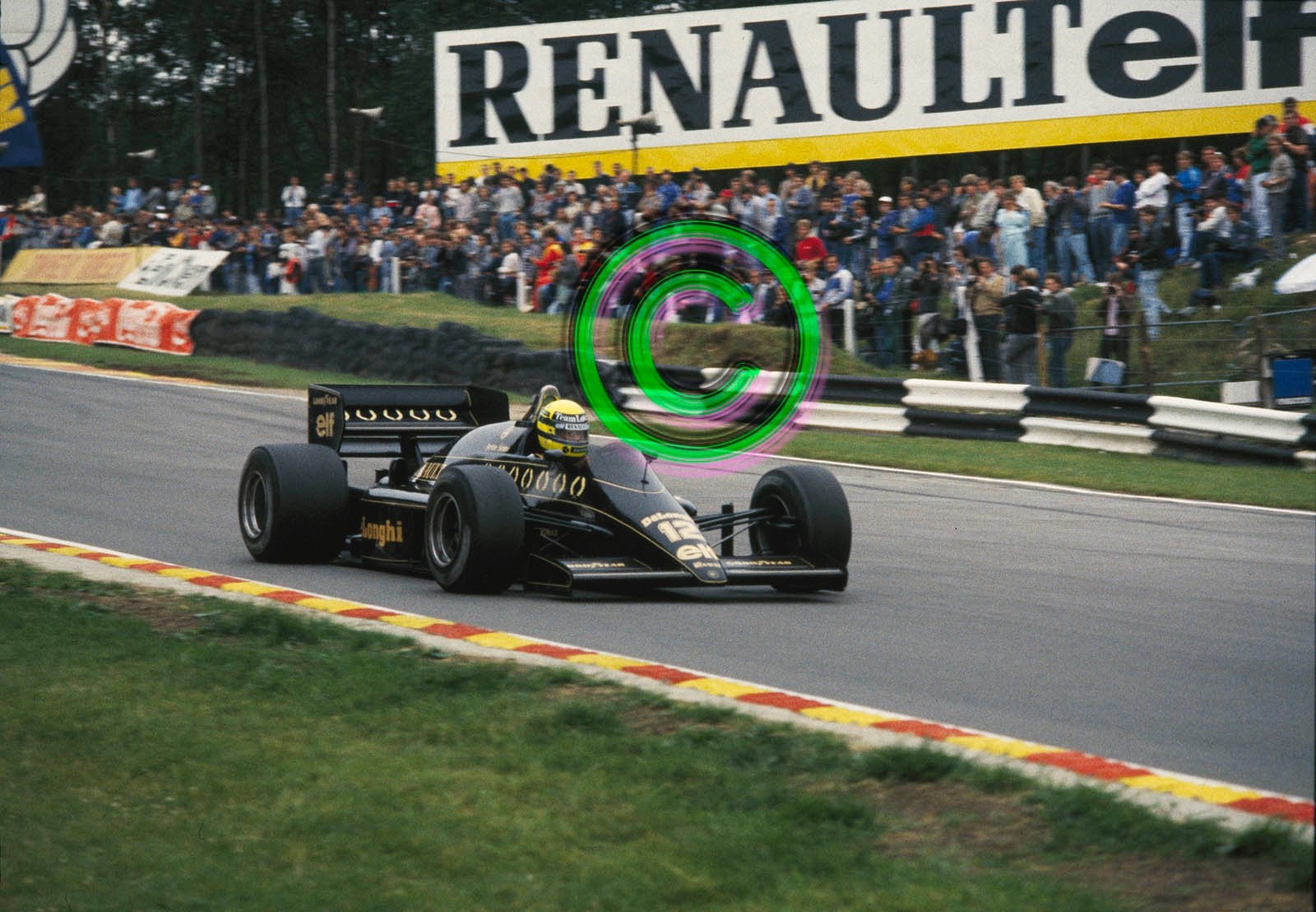 Racing Original 35mm Slide F1 Ayrton Senna - Lotus 98T 1986 Formula 1 ...