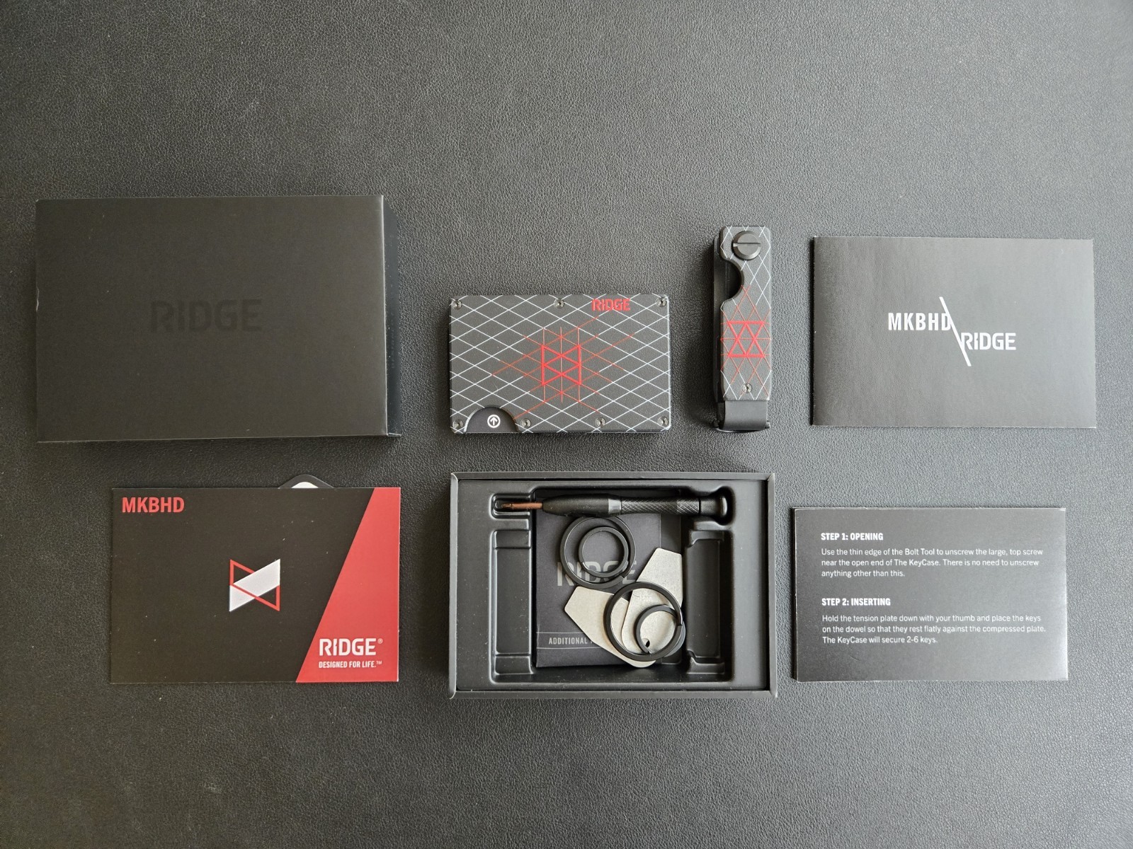 Ridge Wallet, MKBHD edition + Extra Key Holder | eBay