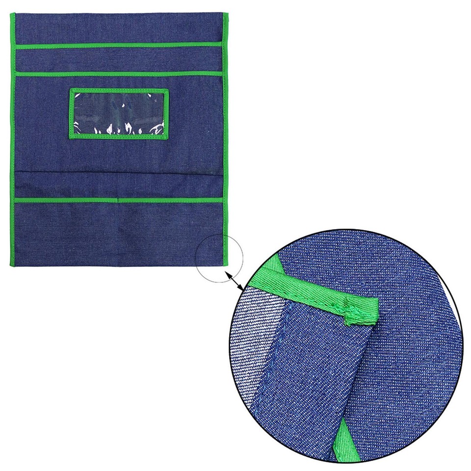 Chair Back Pocket with Name Tag Slot Easy to Attach Sturdy for Home ...