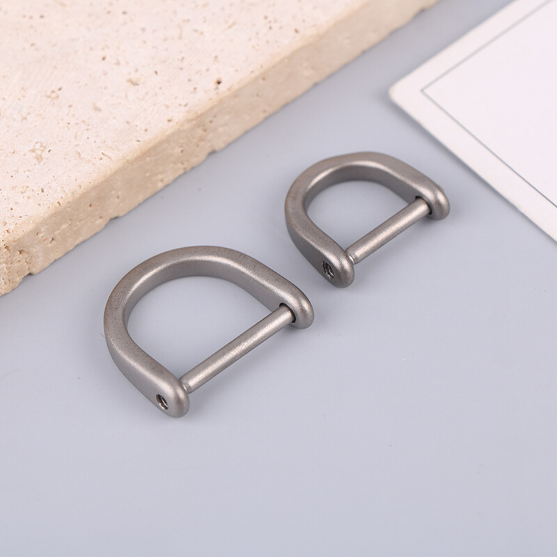 Titanium D Ring Key Shackle Horseshoe Clasp For DIY Leather Key ...
