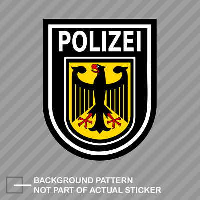 BPOL Polizei Logo Sticker Decal Vinyl federal police german germany | eBay