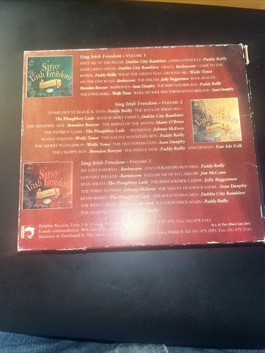 Sing Irish Freedom [Box] by Various Artists (CD, Sep-2002, 3 Discs ...
