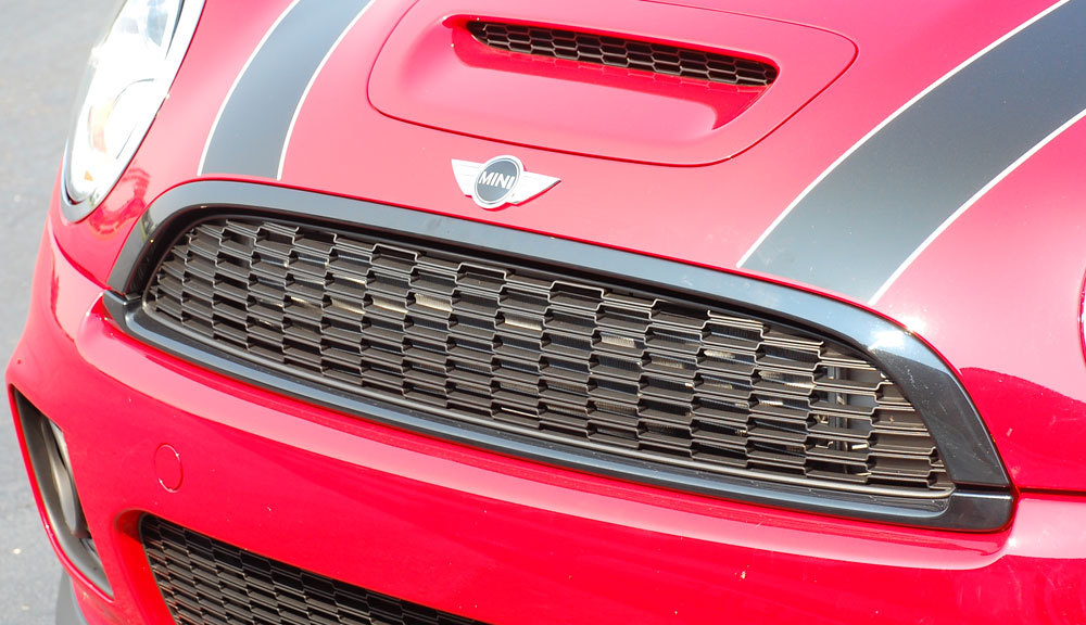 SCHWARZER KÜHLER GRILL NUR für MINI COOPER S / R55 CLUBMAN R56 R57 ...