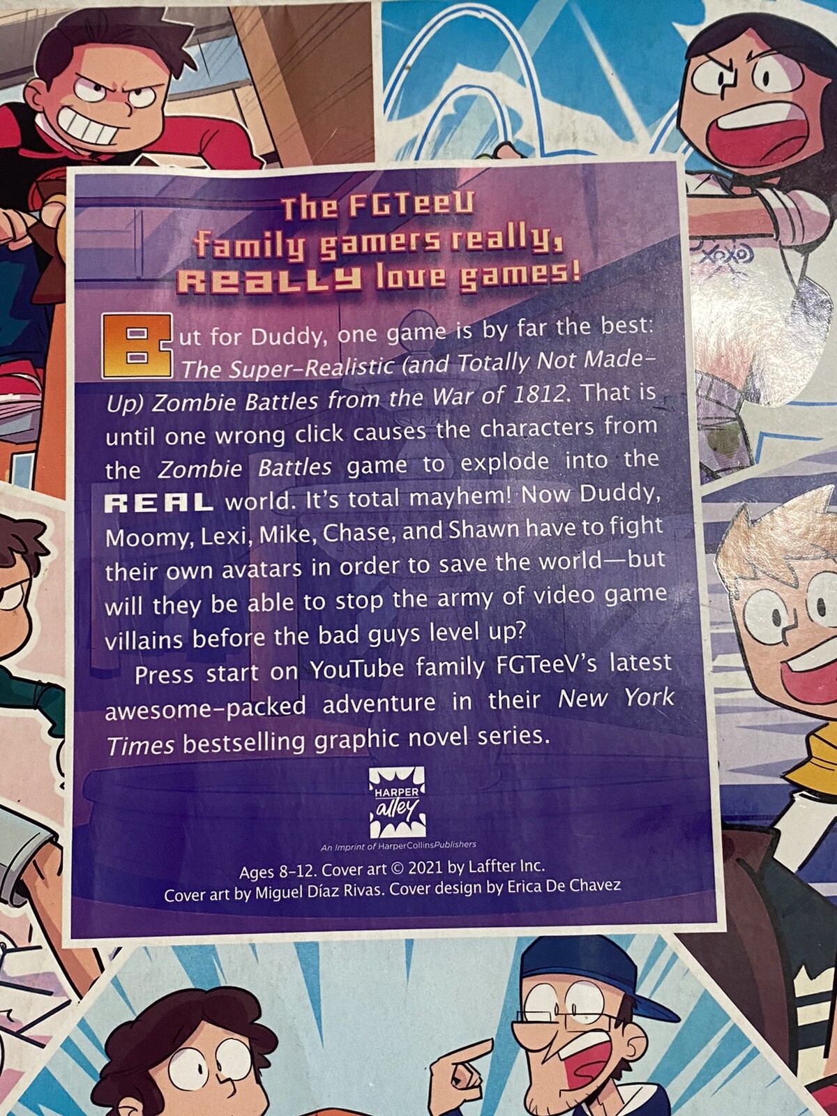 FGTeev Saves the World Illustrated by Miguel Diaz Rivas Comic Book Graphic Novel | eBay.de