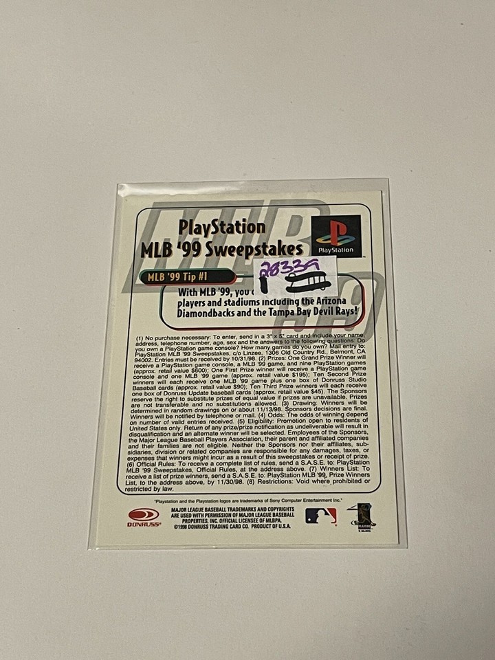 1998 Donruss PlayStation MLB ‘99 Cal Ripken Jr **028339 | eBay
