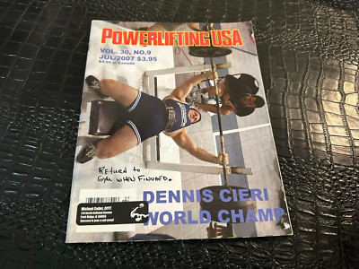 JULY 2007 POWERLIFTING USA bodybuilding exercise magazine | eBay