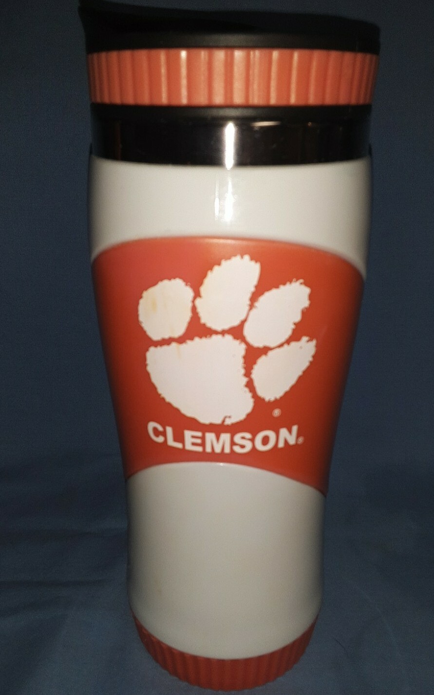 Clemson Tigers 16oz Travel Tumbler [NEW] NCAA Cup Mug Coffee Steel | eBay