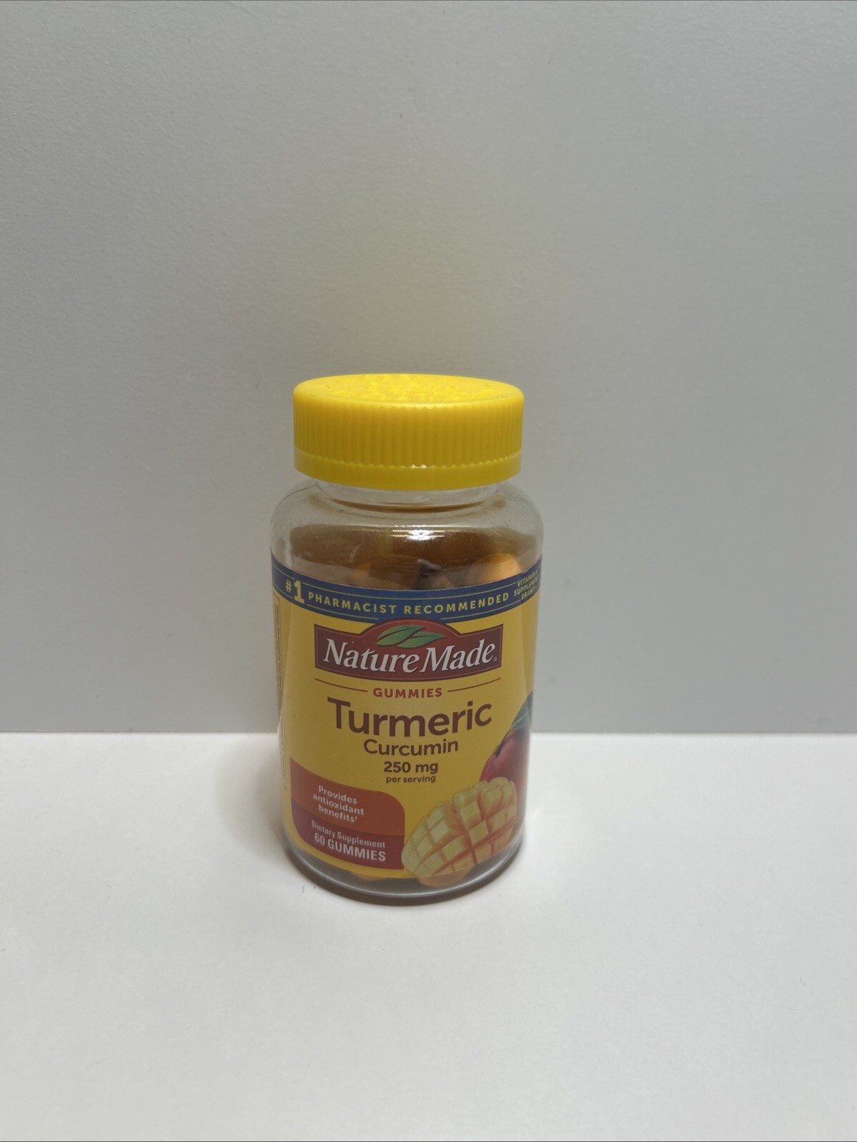 Nature Made Turmeric Curcumin 250 MG Gummies Mango 08/2022 for sale ...