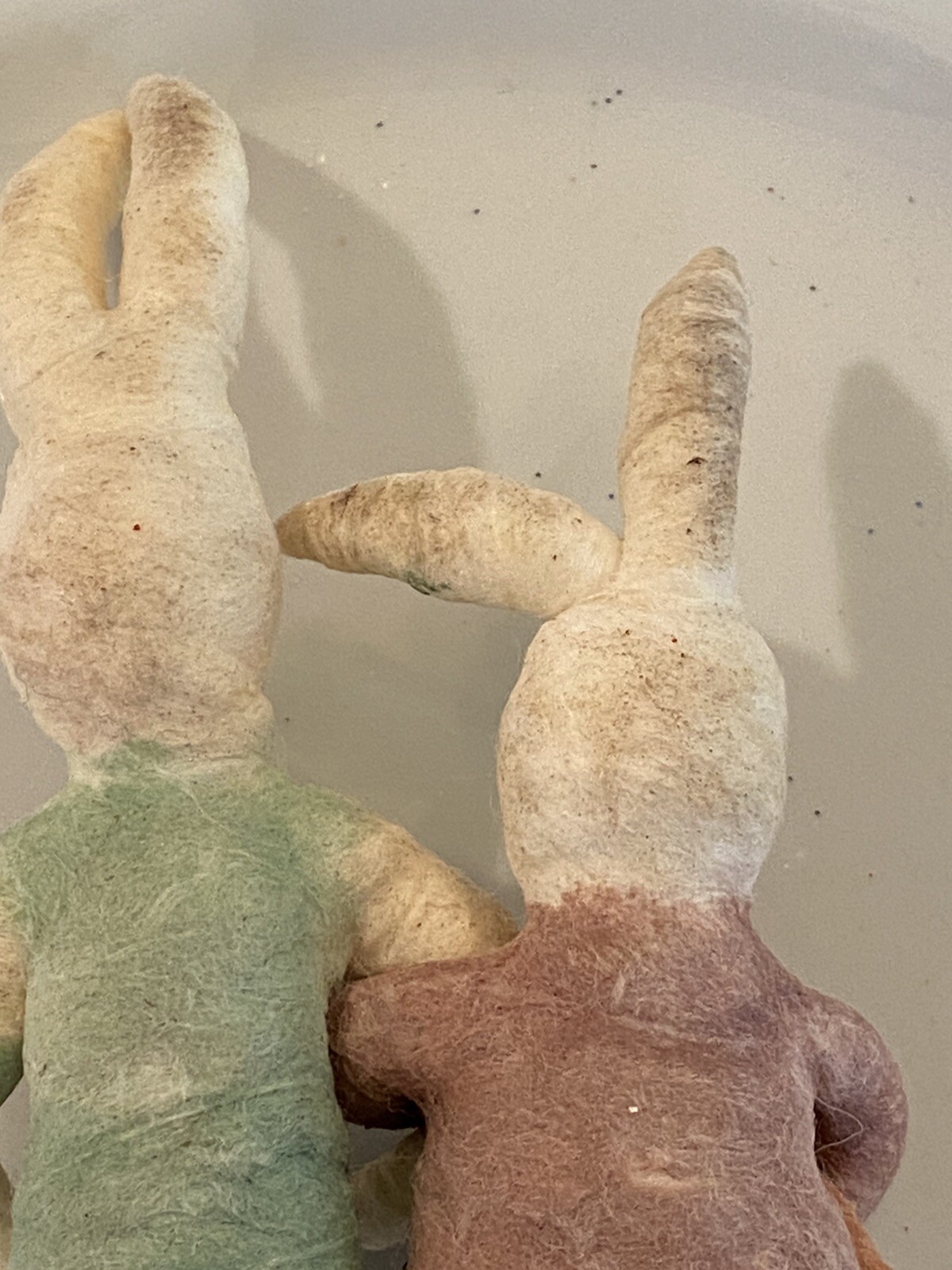 Antique German Spun Cotton Easter Rabbit Rabbits Bunnies | eBay