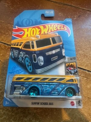 2021 Hot Wheels HW Metro Surfin' School Bus #55 Yellow | eBay