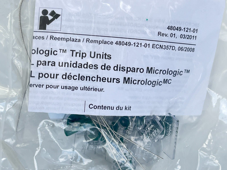 TWENTY Schneider MICROTUSEAL, POWERPACT MICROLOGIC TRIP UNIT. SEAL 6 ...