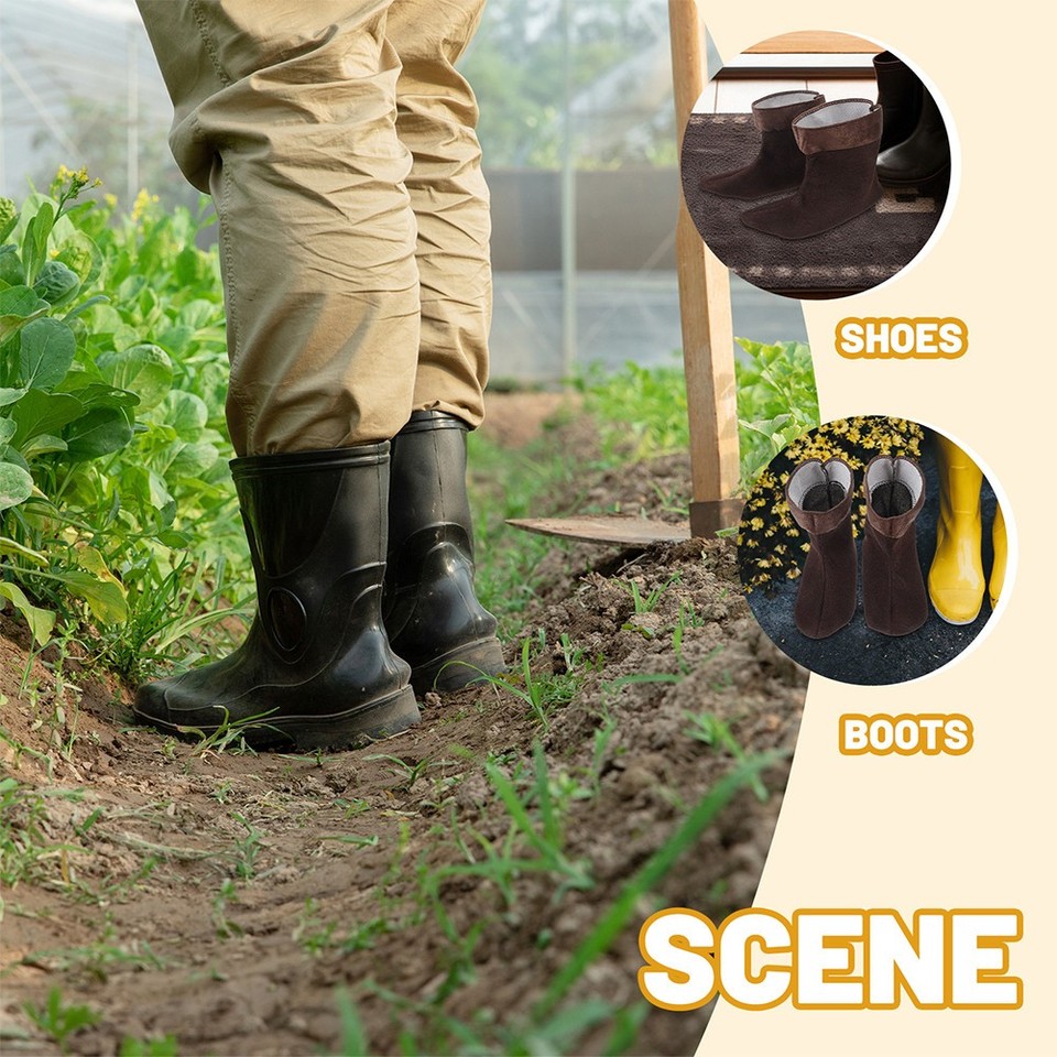 Fleece Lined Boot Socks Warm Liners Boots Shoe Inserts Fluffy Shoes ...