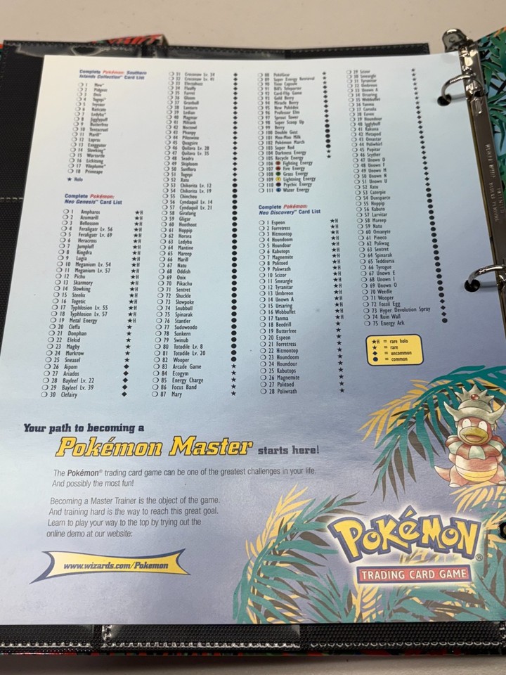 Pokémon Southern Islands Complete Set - Box, Binder, Viewing Windows ...