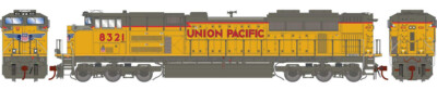 Athearn Genesis HO EMD SD70ACe Union Pacific UP #8321 DC LED ATHG75735 ...