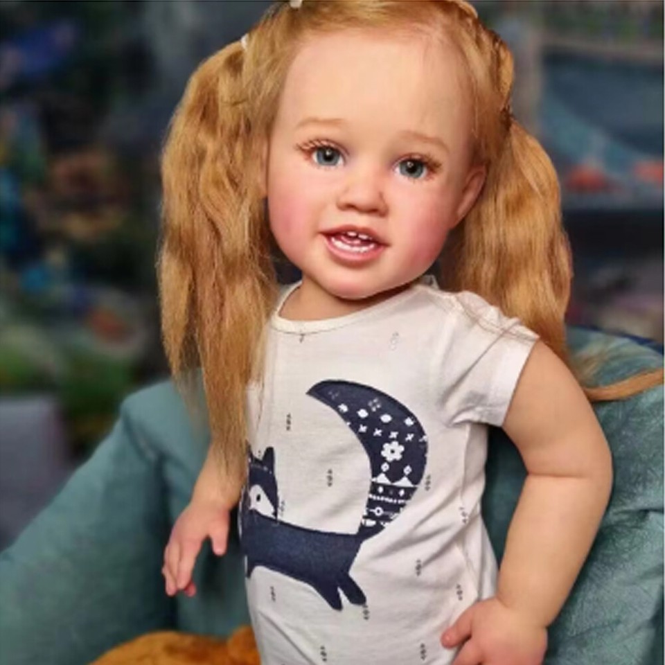 30in Artist Painted Big Reborn Baby Doll Girl Toddler Finished Doll ...