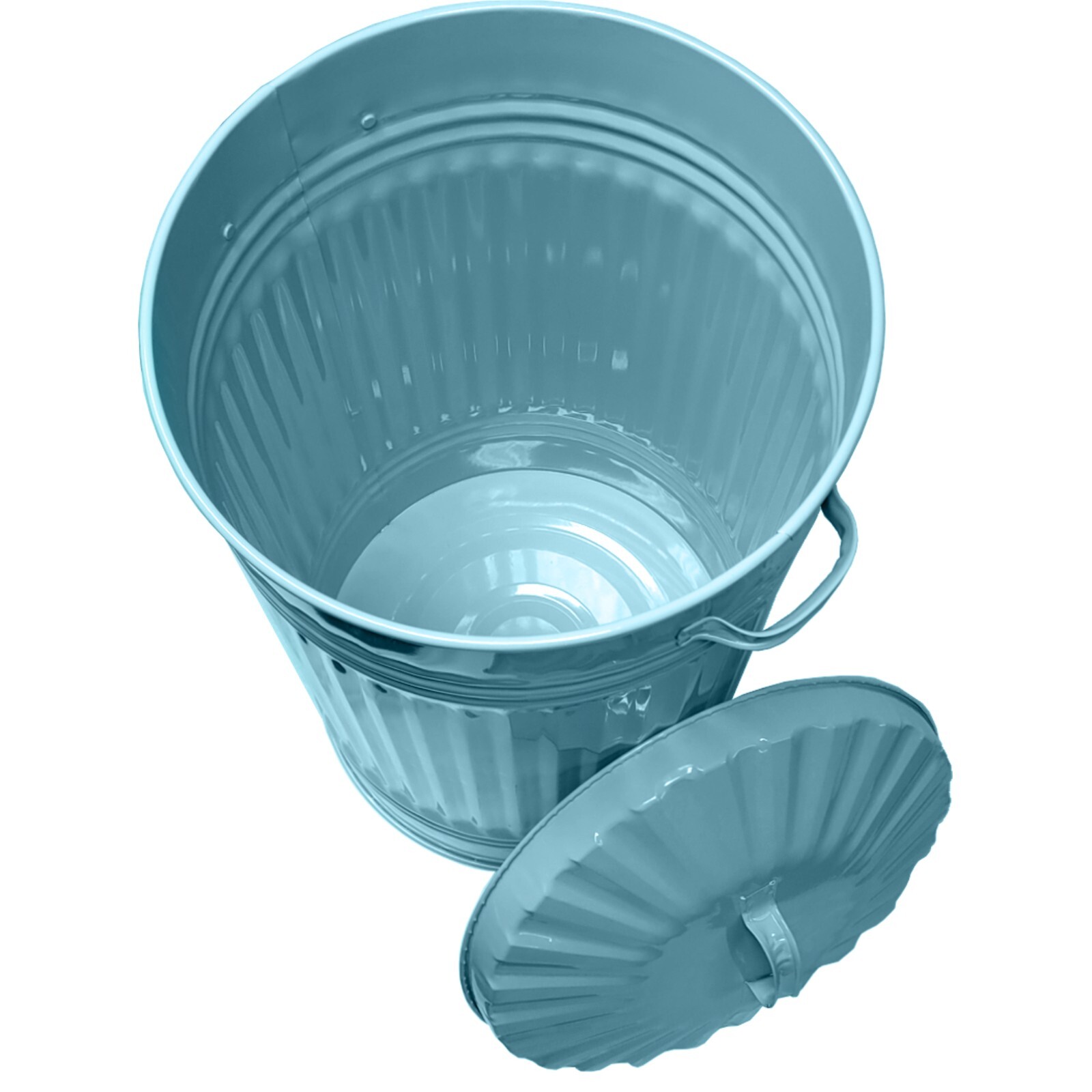 45l metal duck egg bin, waste bin, retro, vintage, dustbin, horse Pet ...