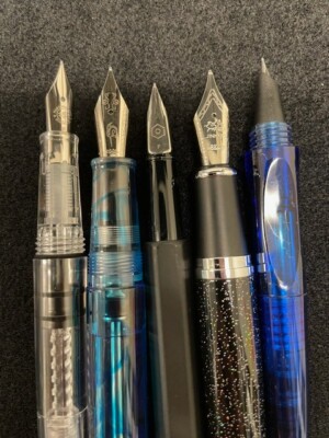 Fountain Pen Lot (5 Pens) + ink samples | eBay