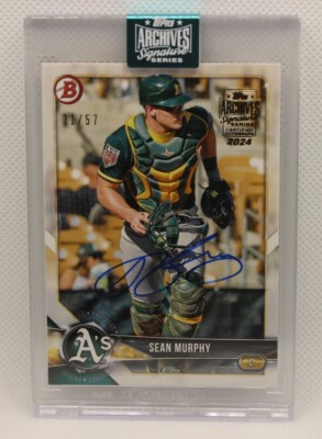 2024 Topp Archives Signatures 2018 Bowman Draft Auto Sean Murphy 31/57 ...
