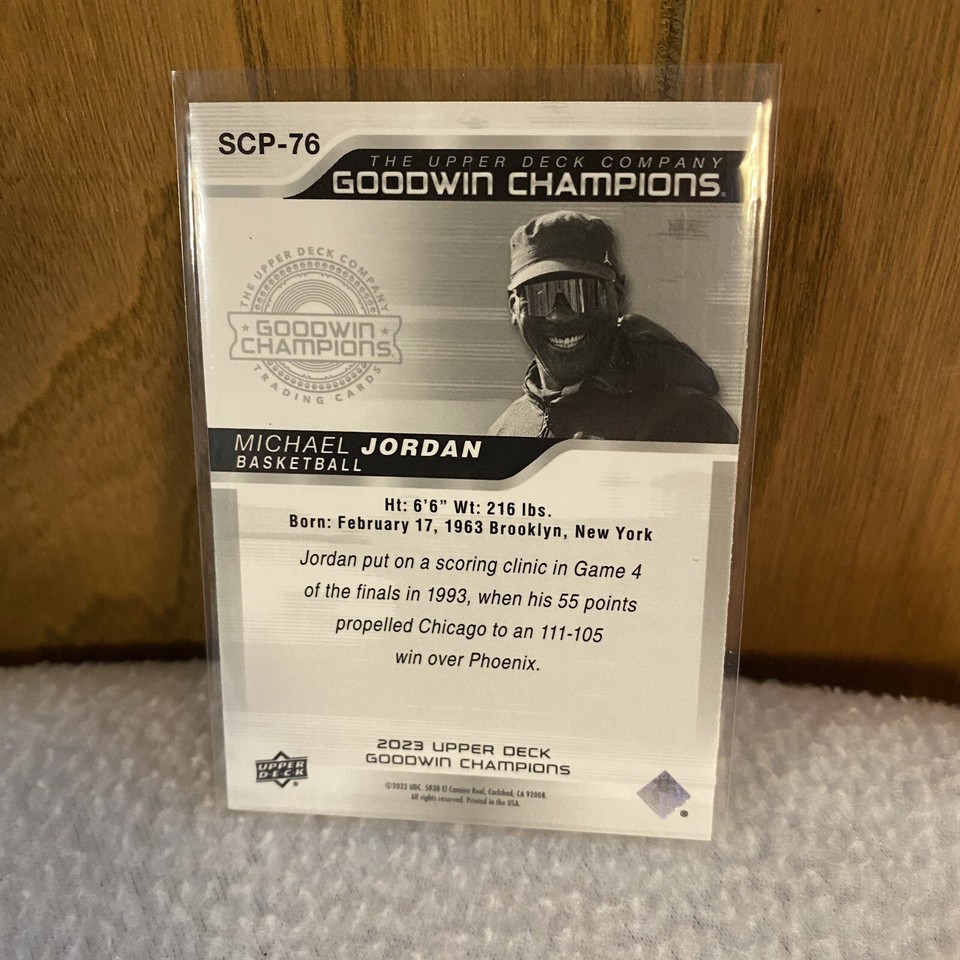 2023 Upper Deck Goodwin Champions Michael Jordan Splash Of Color ...