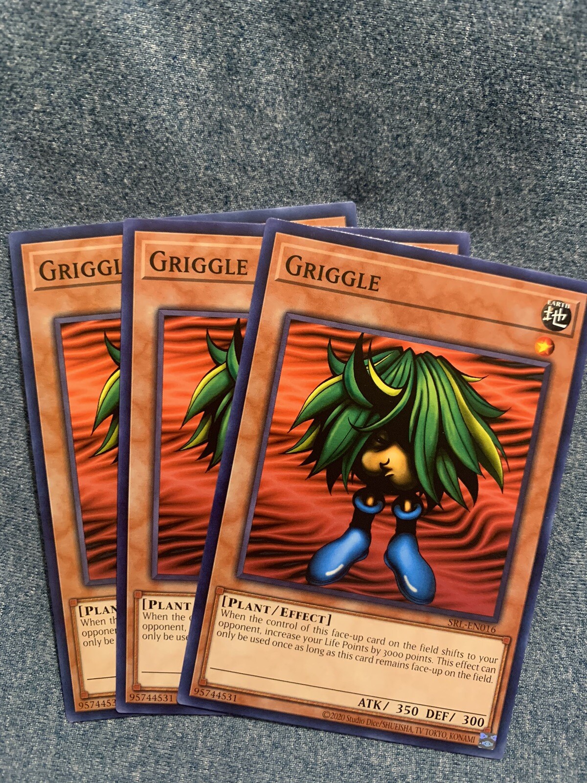 Yugioh! Griggle - SRL-EN016 - Unlimited 25th Anniversary Edition Nm X3 ...