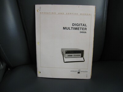 Manuals & Books - Multimeter Operating Service Manual