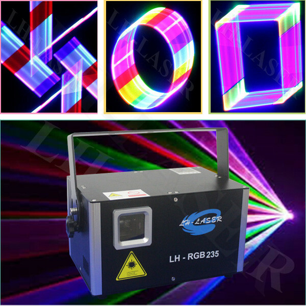 1.5W ILDA SD card RGB 3D laser effect animation pattern laser stage ...