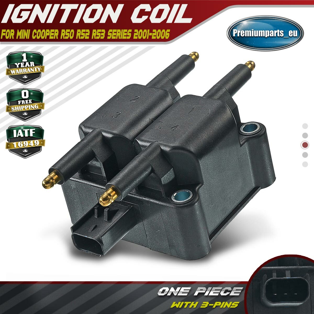 Ignintion Coil for Mini Cooper R50 R52 R53 I4 1.6L 2001-2007 Petrol ...