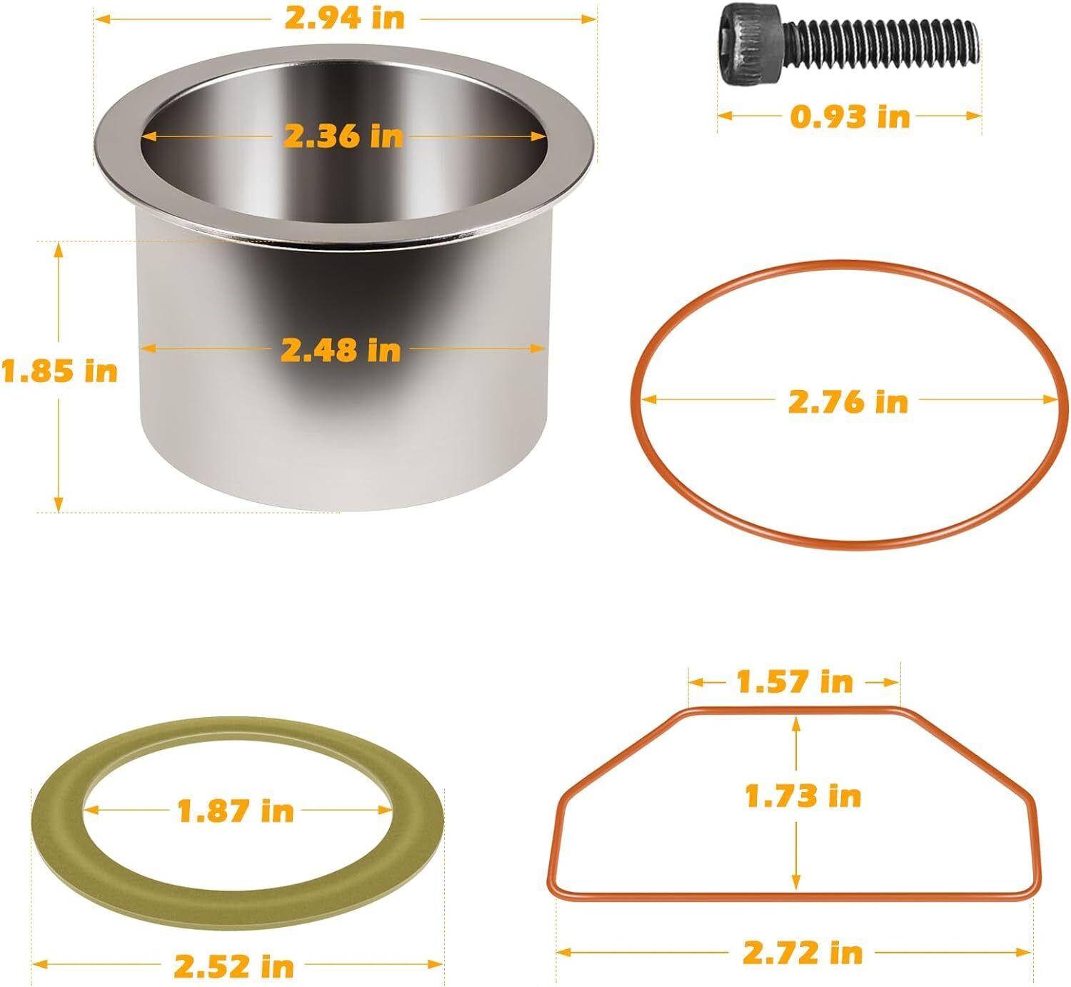 K-0650 Air Compressor Cylinder Sleeve & Compression Ring Kit for Sears ...