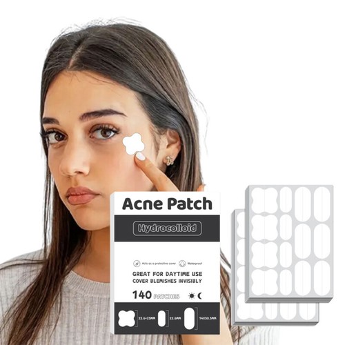 140Pcs Invisible Pimple Removal Anti-Acne Patches Spots Marks Concealer ...