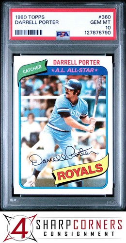 1980 TOPPS #360 DARRELL PORTER ROYALS PSA 10 | eBay