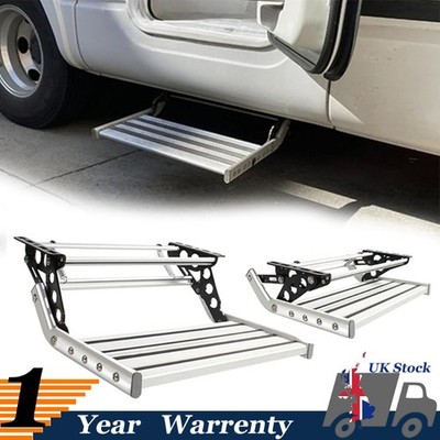Aluminum Manual Pull Out Drop Down Folding Step Motorhome RV Campervan ...
