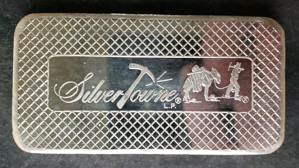 SilverTowne 10oz Silver Prospector Bar | eBay