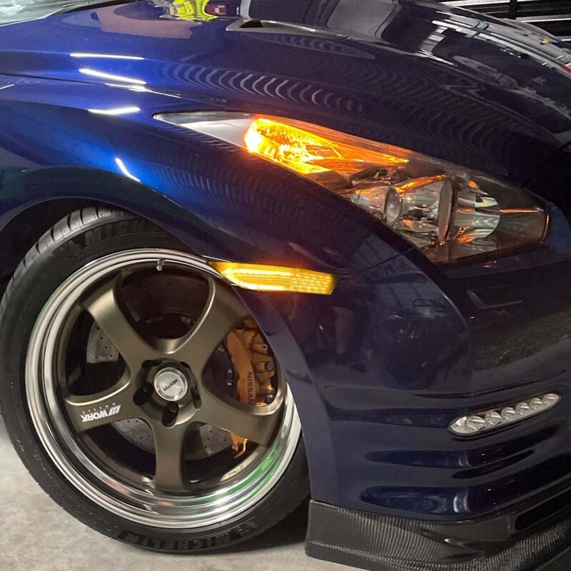 Smoked Tinted Amber LED Side Marker Lights Lamps For 2008-2022 Nissan ...