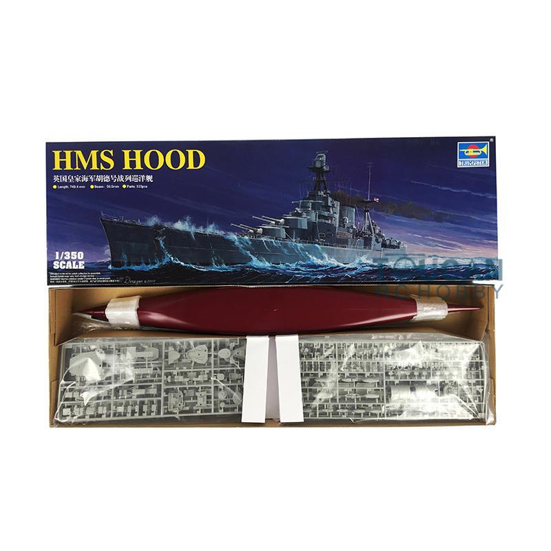 Trumpeter 05302 Royal Navy HMS Hood Battle Cruiser Static Model Kit 1/ ...