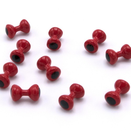 PAINTED LEAD EYES - Hareline Fly Tying Dumbbell Eyes Jig Fishing - 6 ...