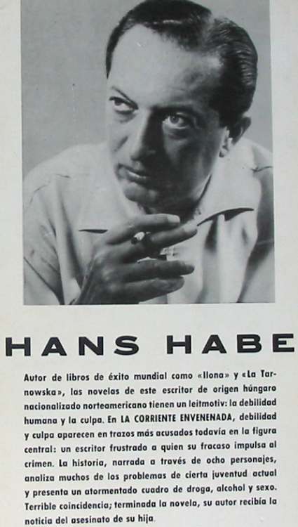 LA CORRIENTE ENVENENADA - HANS HABE - COL. NOVELISTAS DEL DÍA - PLAZA ...