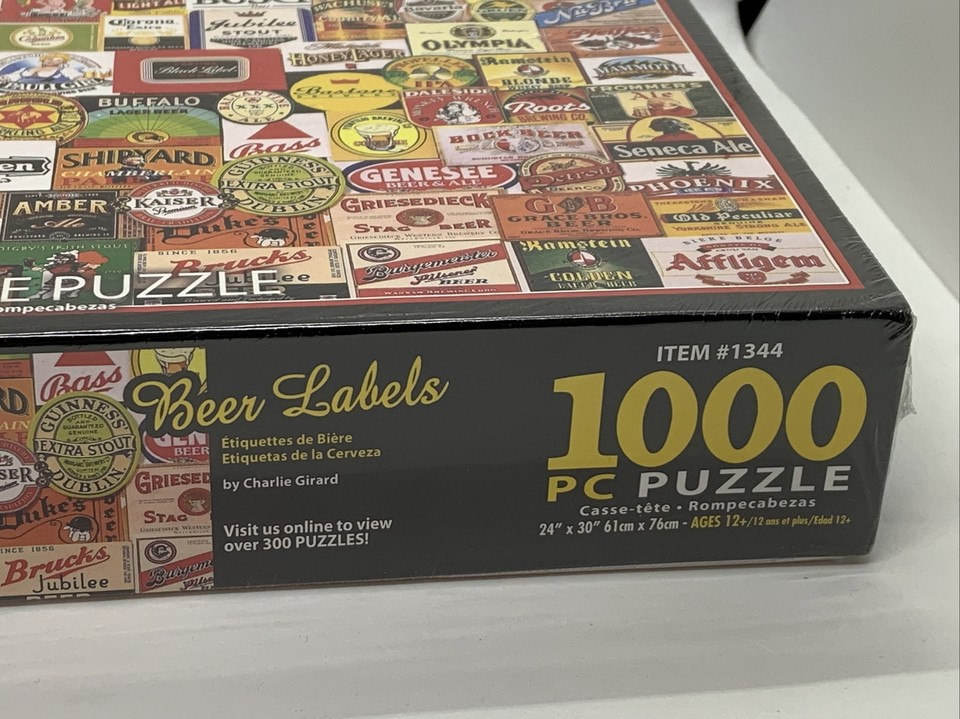 White Mountain Puzzles Beer Labels 1000 Piece Jigsaw Puzzle SEALED | eBay