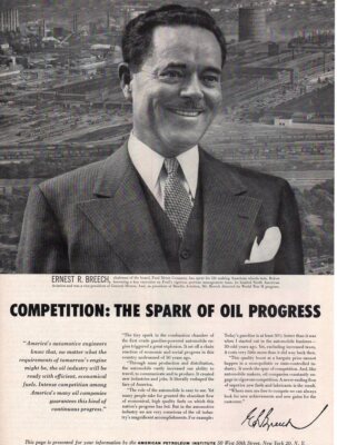 Vintage advertising print Gas Oil American Petroleum FORD Ernest R ...