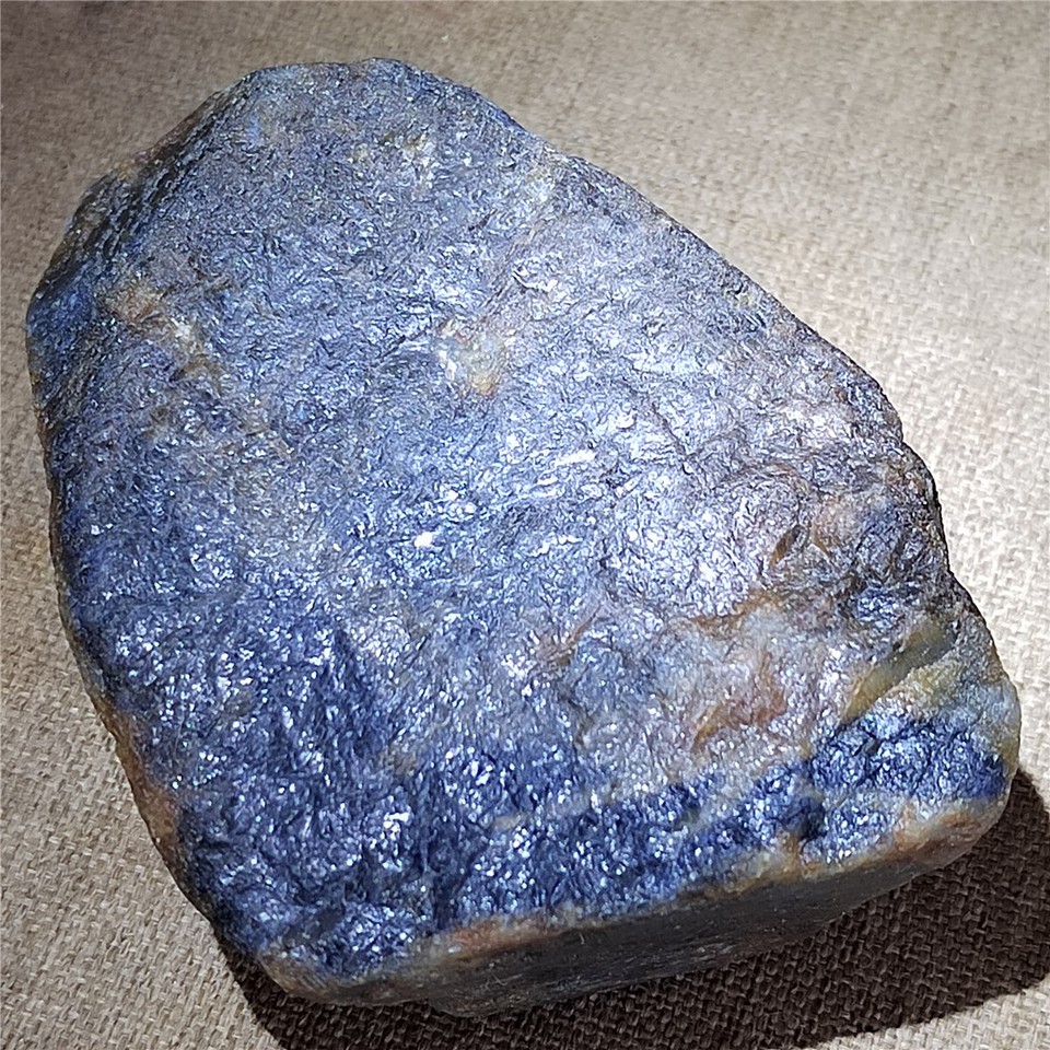 128 g Untreated Natural Blue Corundum Crystal Rough Mineral Specimen ...