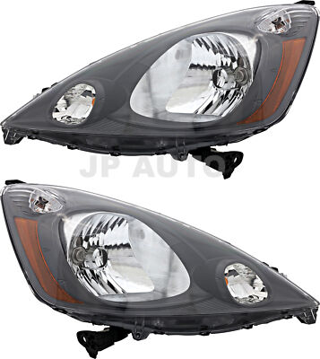 For 2009-2014 Honda Fit Headlight Halogen Set Driver and Passenger Side ...